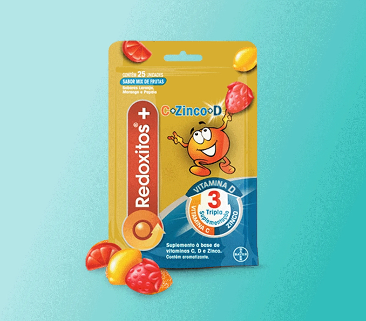 Redoxitos® +: Vitamina C, D e Zinco para Crianças